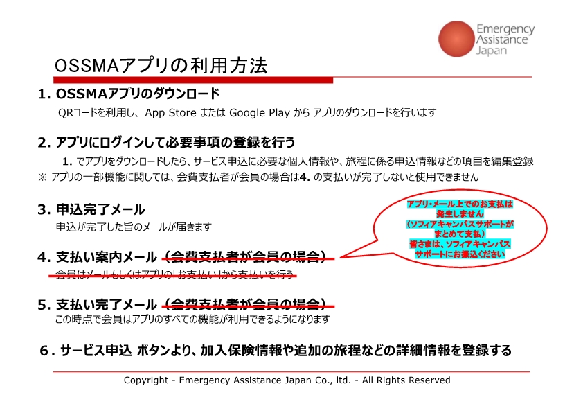 OSSMAアプリ（NEXUS）マニュアル（日本語） | 株式会社ソフィアキャンパスサポート SOPHIA CAMPUS SUPPORT